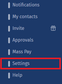 How to Set the Default Receiving Account