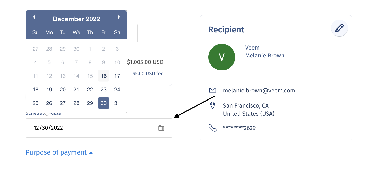 How to Edit Scheduled/Recurring Payment Details